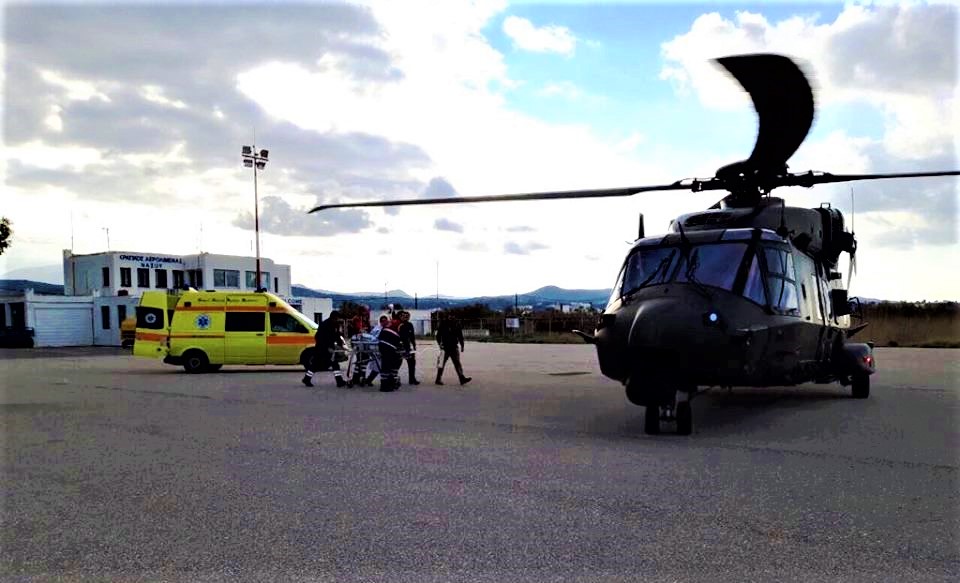 Αεροδιακομιδή 72χρονης με κορωνοϊό από το Νοσοκομείο Καλύμνου στην ...